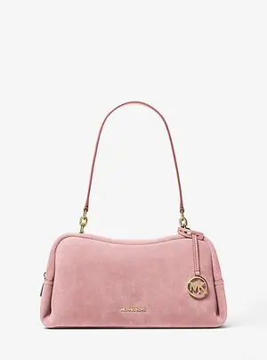 Michael Kors Cecily Medium Suede Shoulder Bag - Pink