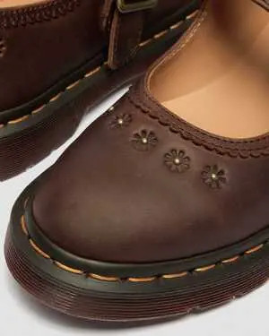 Dr. Martens Mary Jane Leather Shoes - Brown
