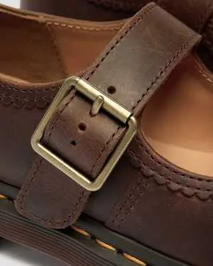 Dr. Martens Mary Jane Leather Shoes - Brown