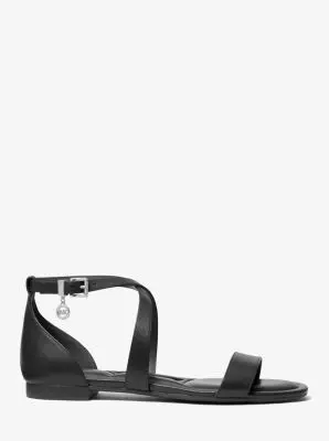 Michael Kors Alexa Flex Leather Sandal - Black