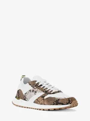 Michael Kors Snake Embossed Sneakers