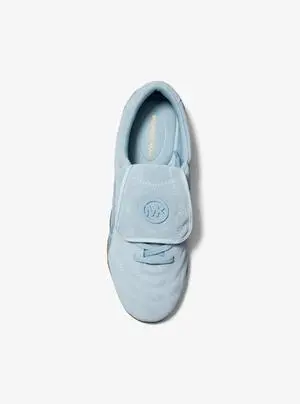 Michael Kors Kyler Suede And Mesh Trainers - Blue