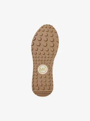 Michael Kors Jesse Metallic Stretch Knit Trainer