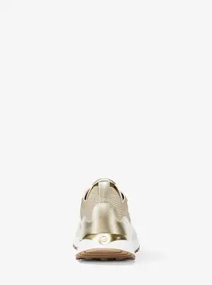 Michael Kors Jesse Metallic Stretch Knit Trainer