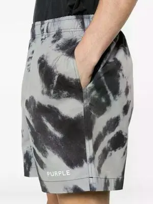 PURPLE BRAND Tie-dye Shorts - Grey