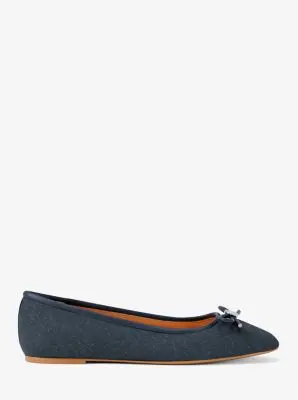 Michael Kors Savannah Denim Ballet Flat