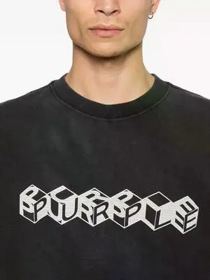 PURPLE BRAND Cube Textured T-shirt