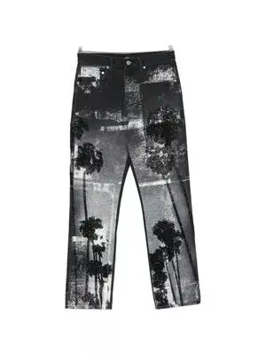 PURPLE BRAND Beaded Palms Denim Jeans - Black
