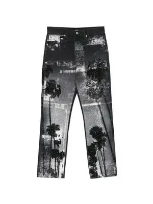 Purple Brand Printed Jeans For Men