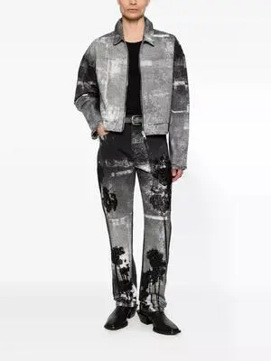 PURPLE BRAND Beaded Palms Denim Jeans
