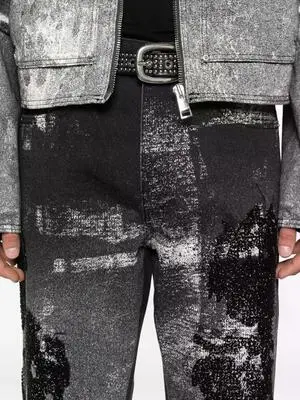 PURPLE BRAND Beaded Palms Denim Jeans