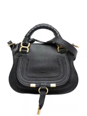 CHLOÉ 2023 Mini Grained Calfskin Marcie Satchel