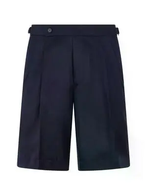 SLOWEAR Button Pleated Shorts - Blue