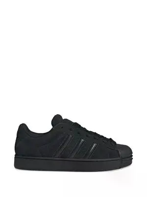 Adidas Superstar Striped Sneakers - Black