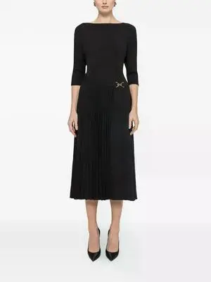 NISSA Pleated Midi Dress