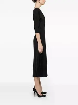 NISSA Pleated Midi Dress