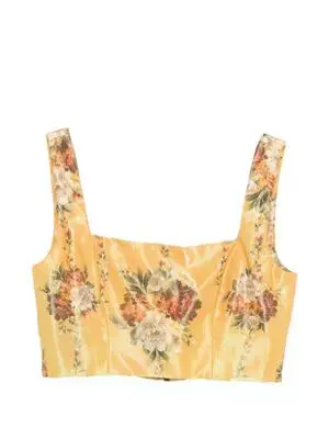 Agua Bendita Amanda Paramo Cropped Top - Yellow