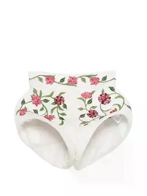 Agua Bendita Gatti Quebrada Floral Shorts - White