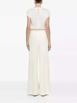 NISSA Pleat-detail Blouse - White