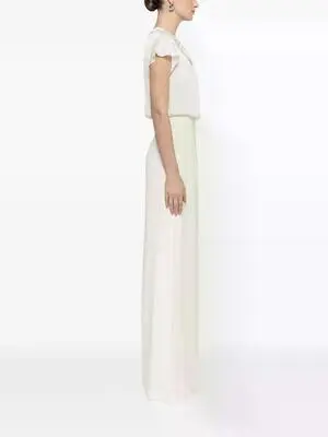 NISSA Pleat-detail Blouse - White