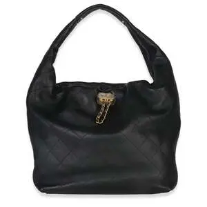 Chanel 26c Quilted Calfskin Hobo - Black