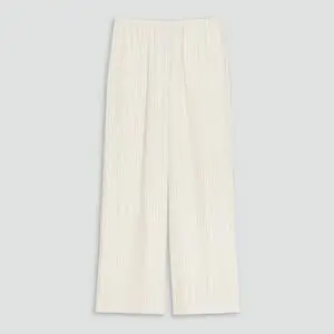 Theory Vented Pull-on Pant In Washed Stripe - Rice Multi