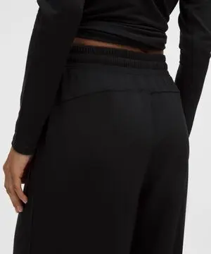 Lululemon Becalm High-rise Pleated Wide-leg Pants - Black