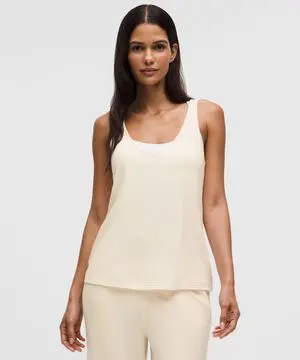 Lululemon Becalm V-Neck Tank Top Coconut Ivory