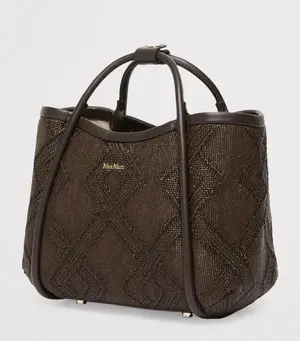 Max Mara Embellished Top-handle Bag - Brown