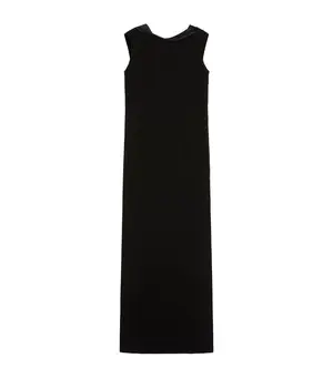 Max Mara Crepe Maxi Dress - Black