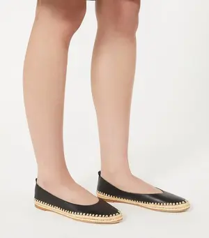 Max Mara Leather Espadrilles