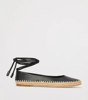 Max Mara Leather Espadrilles