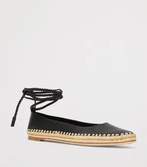 Max Mara Leather Espadrilles