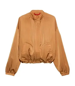 Max & Co. Taffeta Bomber Jacket - Brown