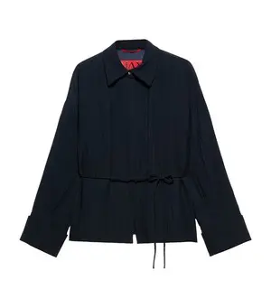 Max & Co. Pleated Shacket - Blue