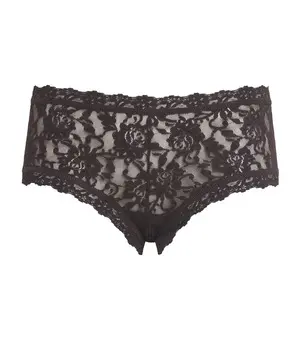 Hanky Panky Signature Lace Boyshorts - Brown