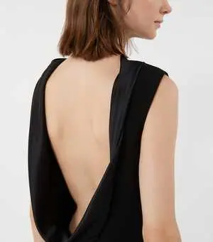 Max Mara Crepe Maxi Dress - Black