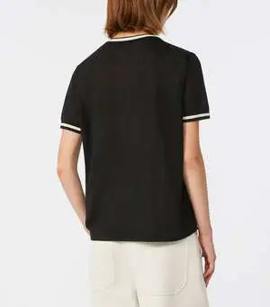 Max Mara Linen T-shirt Sweater - Black