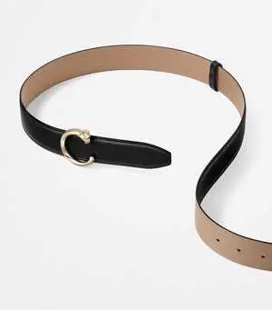 Cartier Leather Panthère De Belt - Black
