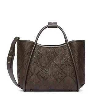 Max Mara Small Leather Marine Top-handle Bag