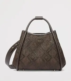 Max Mara Small Leather Marine Top-handle Bag