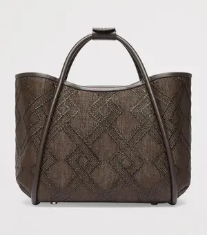 Max Mara Small Leather Marine Top-handle Bag