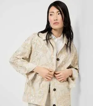 Brunello Cucinelli Cotton-blend Embroidered Poplin Jacket