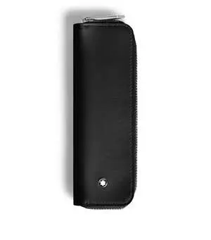 Montblanc Calfskin Meisterstück Zip Pen Pouch - Black