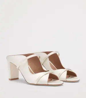 MALONE SOULIERS Norah 70 Heeled Sandals - Ivory