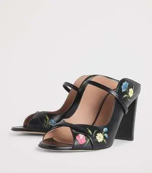 MALONE SOULIERS Leather Embroidered Norah Sandals 85