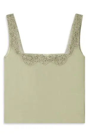 FRAME The Embroidered Crop Tank