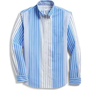 Brooks Brothers Friday Regular Fit Stripe Cotton Poplin Button-down Shirt - Funstripe