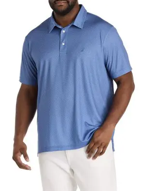 NAUTICA Big & Tall Performance Polo Shirt - Union Blue
