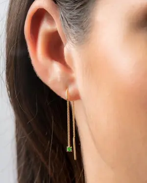 ELOISE JEWELRY Connection Chain Threader Earrings